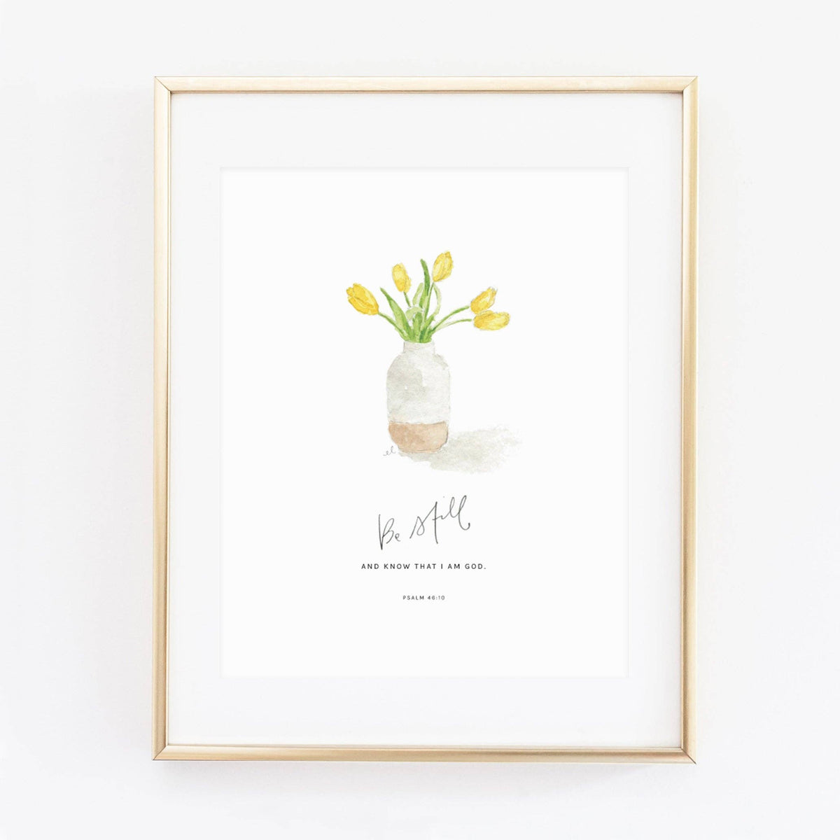 emily lex studio - Psalm 46:10 tulips scripture print – Anne-Paige